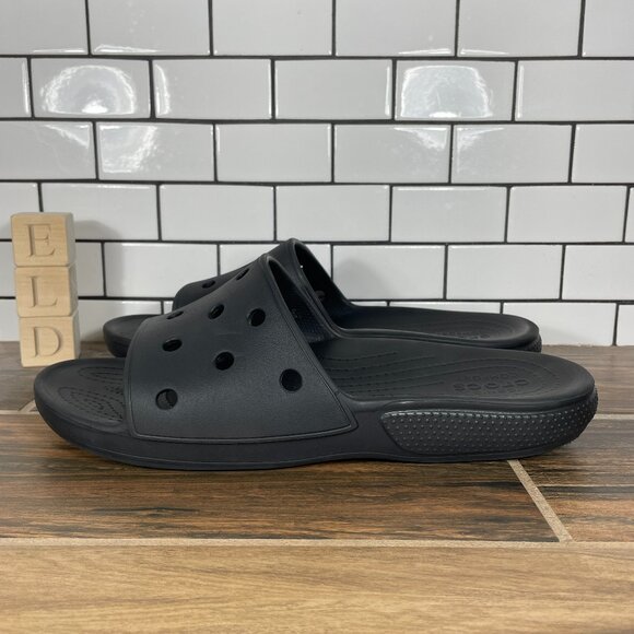 CROCS | Shoes | Classic Crocs Slide Mens Size 5 Shoes Black Iconic ...